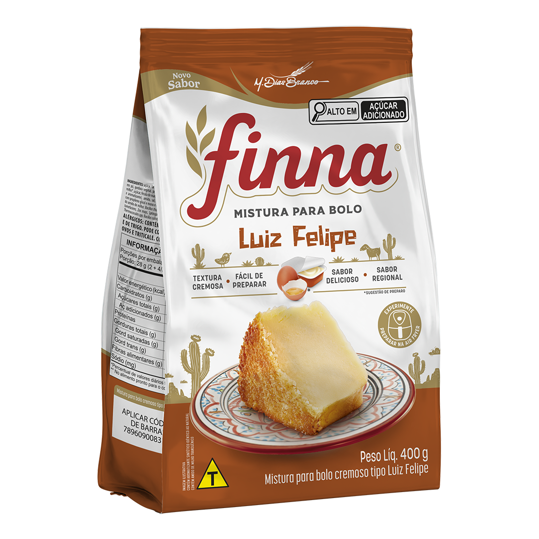 Finna Bolo Luiz Felipe - 400g | Finna - M. Dias Branco